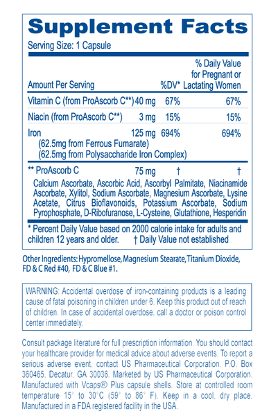 Integra 90 Iron Capsules – US Pharmaceutical Corporation